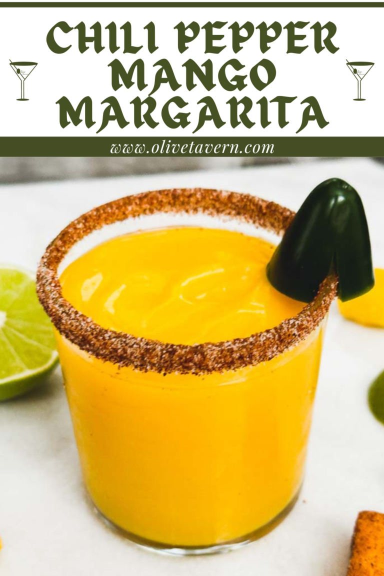 Chili Pepper Mango Margarita - olivetavern.com