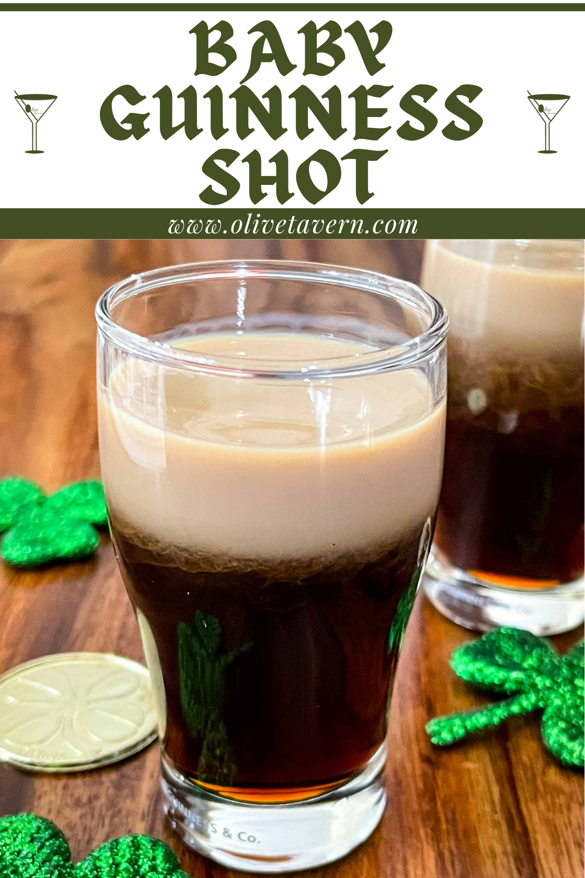 Baby Guinness Shot - olivetavern.com