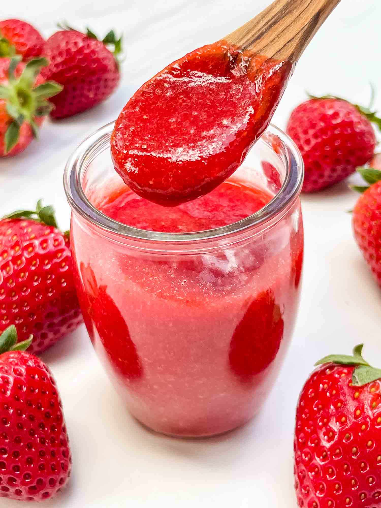 Homemade Strawberry Puree - olivetavern.com